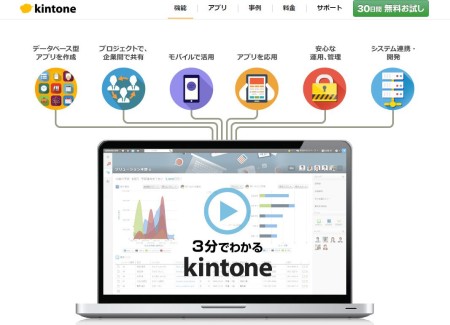 kintone | 御社だけの「オリジナルアプリ」で業務のデジタル化！